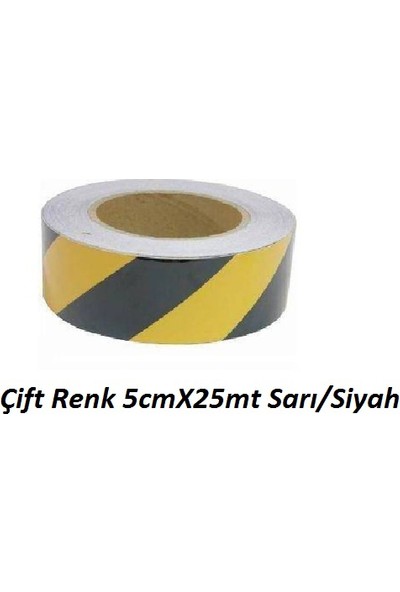 Gliptone Carat Reflektif Çift Renk 5cmX25mt Sarı/Siyah