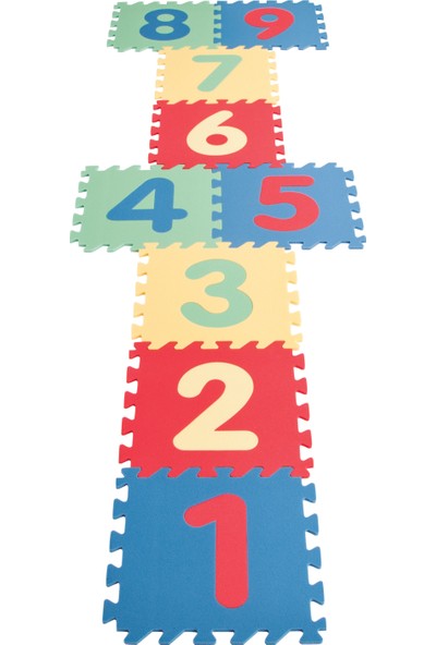 Pilsan Polietilen Rakamlı Sek Sek Yer Karosu 300x300x7 mm