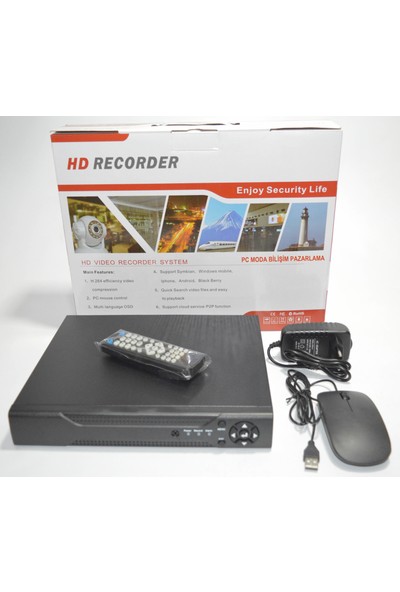 Q7 Tech 4 Kanal Dvr Kamera Kayıt Cihazı AHD (Sabit IP İstemez)