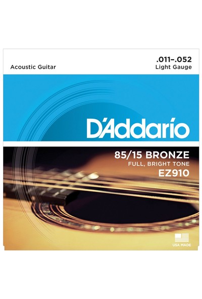 Daddario Ez910 Akustik Tel Set Light (.011) Z910