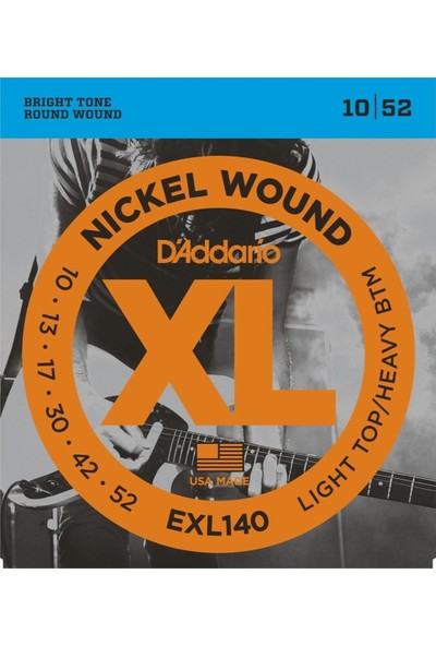 Daddarıo Exl140 Elektro Gitar Teli Nickel Wound 10-52 Daddarıo Exl140 Elektro Gitar Teli Nickel Wound 10-52