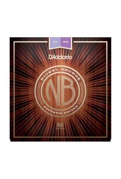 D'Addario NB1152 Nikel Bronz Akustik Gitar Teli (11-52) D'Addario NB1152 Nikel Bronz Akustik Gitar Teli (11-52)
