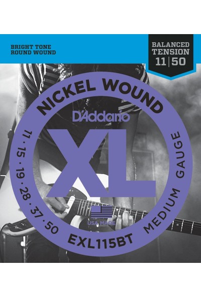 Daddarıo Exl115Bt Elektro Gitar Teli Xl Medıum