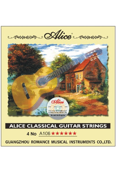 Alice A-106-H4 Klasik Gitar Teli - 4 Numara Alice A-106-H4 Klasik Gitar Teli - 4 Numara