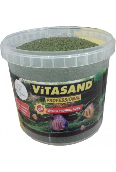 Vitasand Pro-102 Yıkanmış Akvaryum Bitki Kumu Yeşil 20kg Vitasand Pro-102 Yıkanmış Akvaryum Bitki Kumu Yeşil 20kg