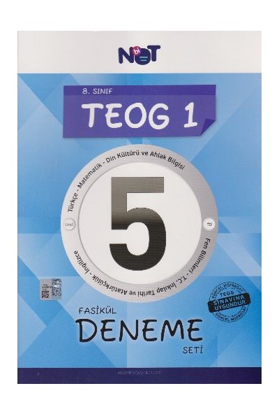 Not Yayınları 8. Sınıf Teog 1 - 5 Fasikül Deneme Seti Not Yayınları 8. Sınıf Teog 1 - 5 Fasikül Deneme Seti