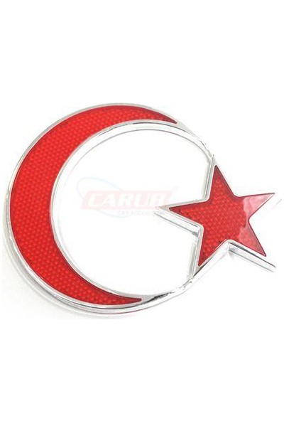 Carub Arma Reflektör Ay Yıldız Kırmızı Carub Arma Reflektör Ay Yıldız Kırmızı