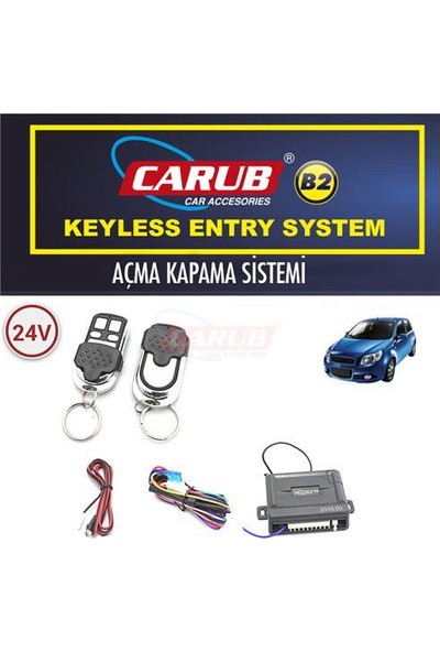 Carub B2 Açma Kapama 24V S.Çıkışlı Krom Kapaklı