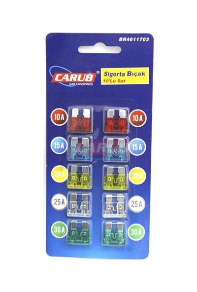 Carub Sigorta Bıçak 10Lu Set