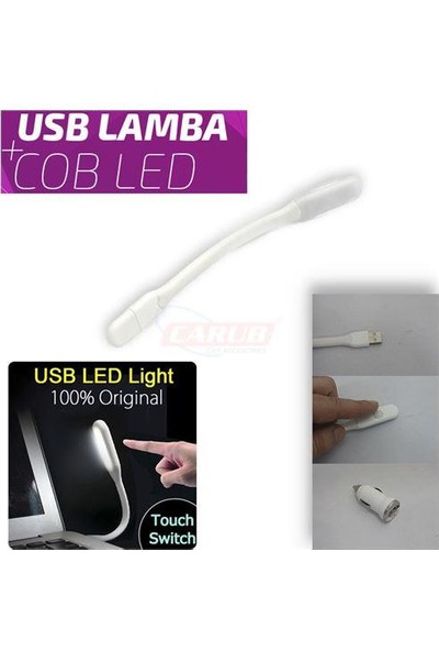 Carub Harita Lamba Usb Ledli Dokunmatik Beyaz Carub Harita Lamba Usb Ledli Dokunmatik Beyaz