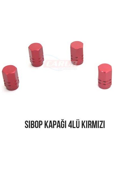 Carub Sibop Kapağı 4Lü Kırmızı