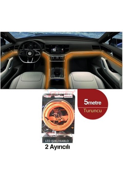 Carub Şerit Neon 12V 5Mt Kablo Tip Açık Oranj Carub Şerit Neon 12V 5Mt Kablo Tip Açık Oranj