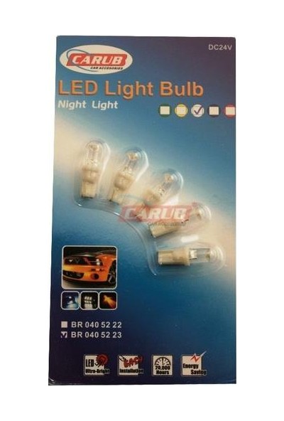 Demircioğlu Ampul 24V Led T5 İğne Gösterge 5 Adet Beyaz Demircioğlu Ampul 24V Led T5 İğne Gösterge 5 Adet Beyaz