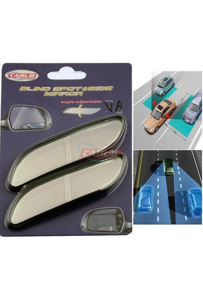 Demircioğlu Ayna Kör Nokta Kavisli Siyah 2Li