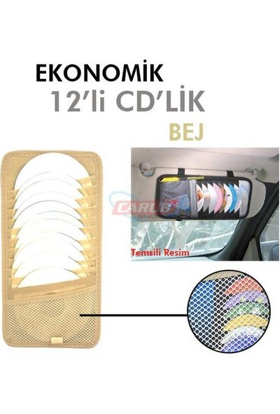 Demircioğlu Cd Kabı Bej 12Li Demircioğlu Cd Kabı Bej 12Li