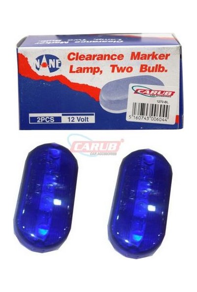 Demircioğlu Lamba Marker 12V Oval Mavi 1270B Taiwan Demircioğlu Lamba Marker 12V Oval Mavi 1270B Taiwan