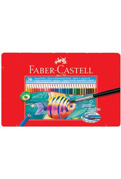 Faber-Castell Aquarel Suluboya Kalemi Metal Kutu 36 Renk Faber-Castell Aquarel Suluboya Kalemi Metal Kutu 36 Renk