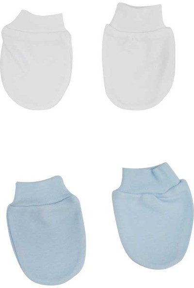 Baby Center 89711 Klasik Bebek Eldiven Beyaz-Mavi Baby Center 89711 Klasik Bebek Eldiven Beyaz-Mavi