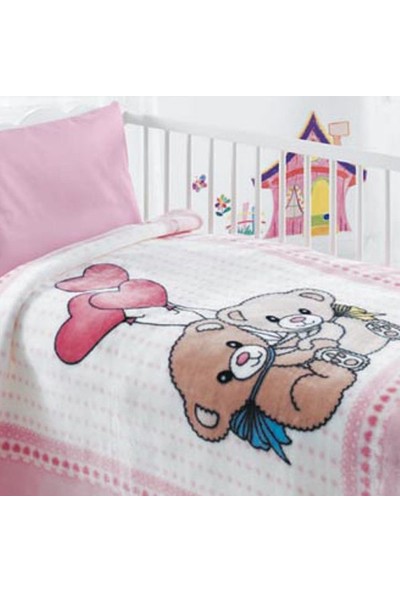 Özdilek Peluş Bebek Battaniyesi Pembe-Balonlu Özdilek Peluş Bebek Battaniyesi Pembe-Balonlu