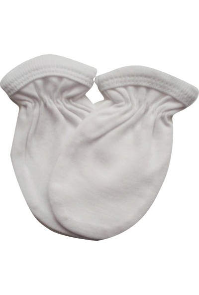 Sebi Bebe 51002 Penye Bebek Eldiveni Beyaz