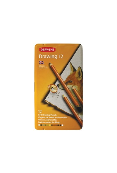 Derwent Drawing Pencils Renkli Çizim Kalemi 12 Renk Teneke Kutu Derwent Drawing Pencils Renkli Çizim Kalemi 12 Renk Teneke Kutu