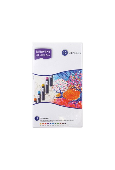 Derwent Academy Yağlı Pastel Boya 12 Renk Derwent Academy Yağlı Pastel Boya 12 Renk