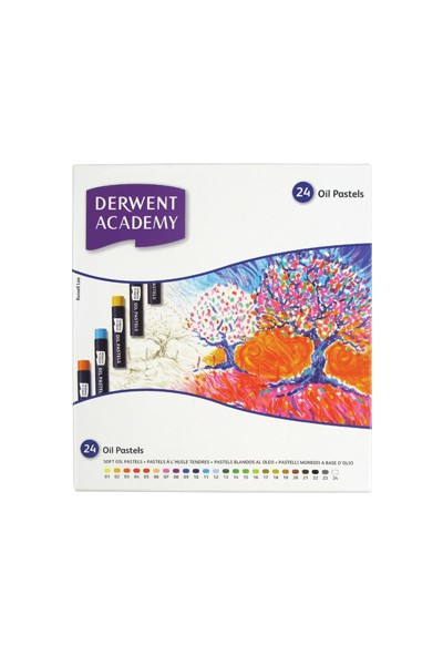 Derwent Academy Yağlı Pastel Boya 24 Renk Derwent Academy Yağlı Pastel Boya 24 Renk