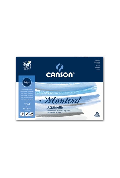 Canson Montval Suluboya Blok Grenli 300 Gr. 18 X 25 Cm. 12 Safya Canson Montval Suluboya Blok Grenli 300 Gr. 18 X 25 Cm. 12 Safya