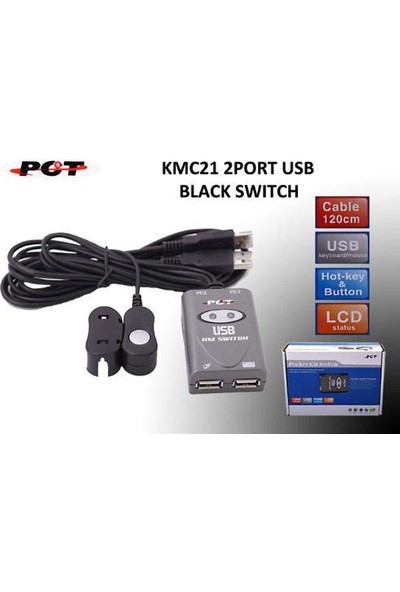 Pct Kmc21 2Port Usb Swıtch