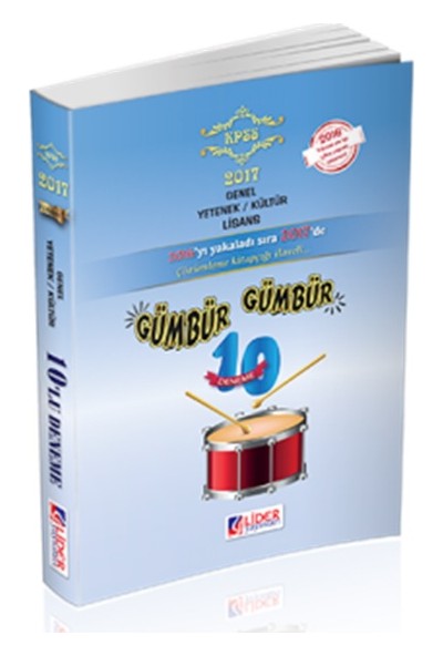 Lider Yayınları Kpss G.Y-G.K Gümbür Gümbür 10 Lu Deneme