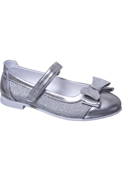 Sanbe Cırtlı Kız Babet Ayakkabı Lame
