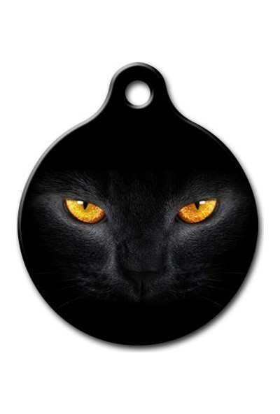 Dalis Pet Tag - Kedi Gözü Desenli Yuvarlak Kedi Köpek Künyesi