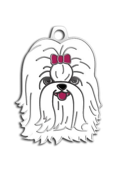 Dalis Pet Tag - Shih-Tzu Köpek Künyesi (Beyaz)