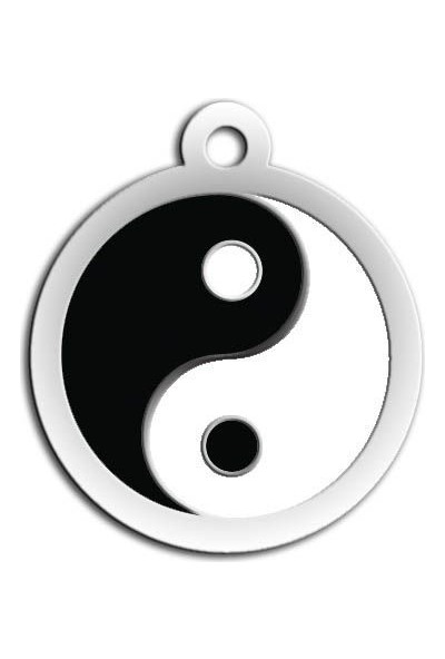 Dalis Pet Tag - Mineli Ying Yang Desenli Künye