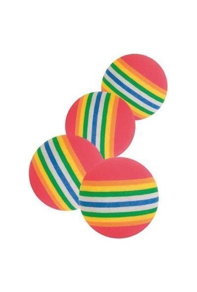 Trixie Kedi Oyuncağı, Renkli Top 3,5 Cm 4 Adet Trixie Kedi Oyuncağı, Renkli Top 3,5 Cm 4 Adet