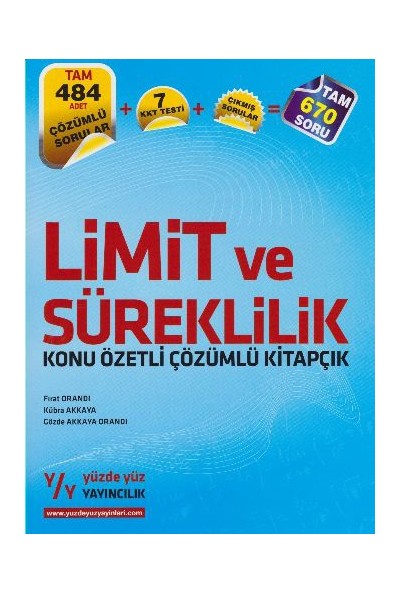 Yüzdeyüz Yayınları Limit ve Süreklilik