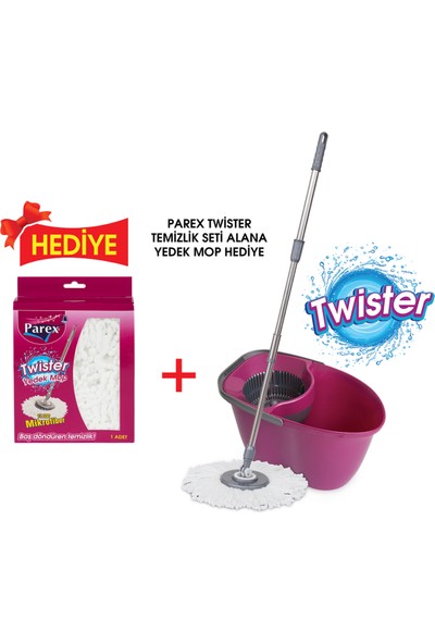 Parex Twister Temizlik Seti + Yedek Mop