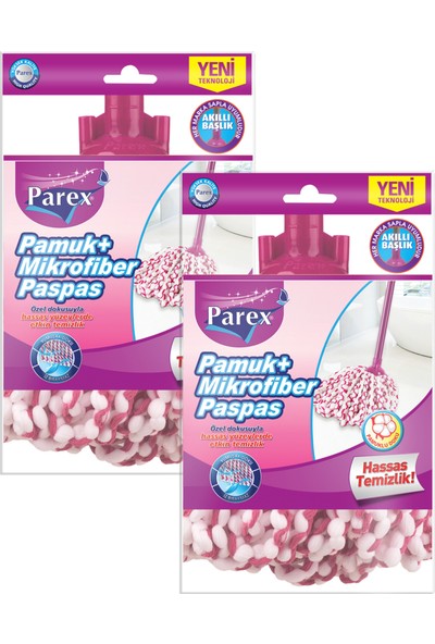 Parex Pamuk+Mikrofiber Paspas 2' Li Paket Parex Pamuk+Mikrofiber Paspas 2' Li Paket