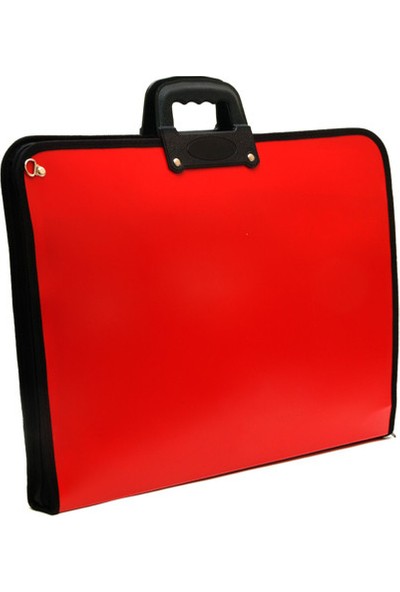 Proje Çantası Kırmızı Askılı Proje Çantası 35x50 cm