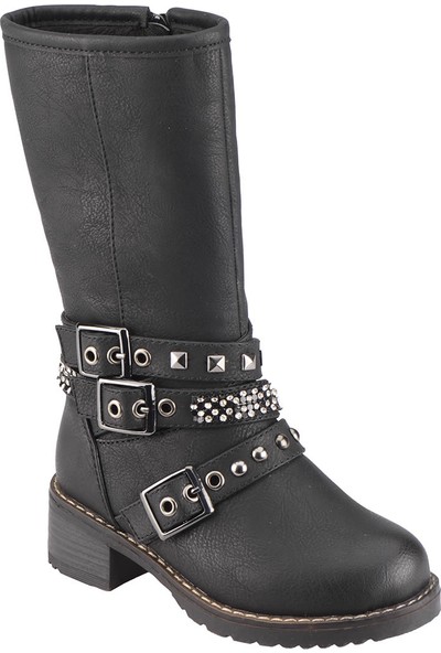 Polaris 52.506649.P Siyah Kız Çocuk Çizme