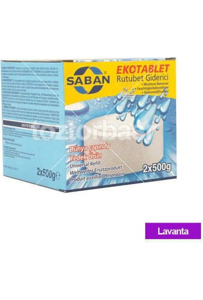 Rutubet Giderici Nem Alıcı Yedek Tablet 2X500 Gr - Lavanta Kokulu Rutubet Giderici Nem Alıcı Yedek Tablet 2X500 Gr - Lavanta Kokulu