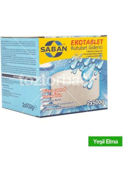 Rutubet Giderici Nem Alıcı Yedek Tablet 2X500 Gr - Yeşil Elma Kokulu Rutubet Giderici Nem Alıcı Yedek Tablet 2X500 Gr - Yeşil Elma Kokulu