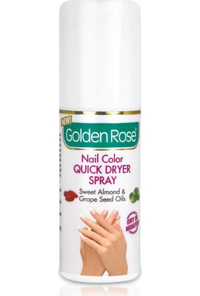 Golden Rose Nail Color Quick Dry Oje Kurutucu Sprey Golden Rose Nail Color Quick Dry Oje Kurutucu Sprey