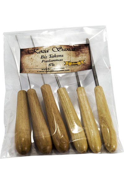 Koza Ebru Malzemeleri Biz Takımı Paslanmaz 6'lı