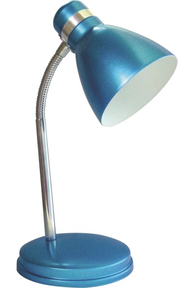 Nisaluce Modern Krom Spiralli Masa Lambası Mavi Nisaluce Modern Krom Spiralli Masa Lambası Mavi