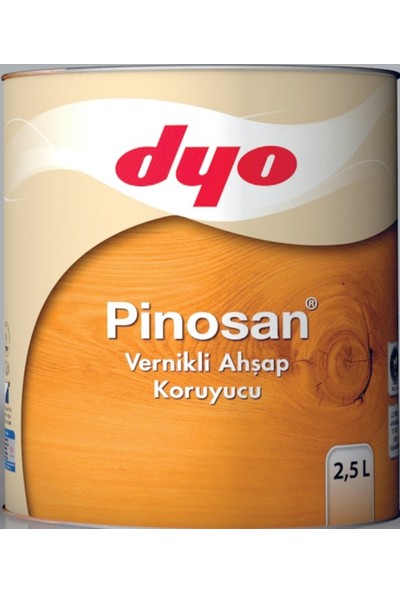 Dyo Pinosan Vernikli Ahşap Koruyucu 2,5Lt. K.Koyu Meşe Dyo Pinosan Vernikli Ahşap Koruyucu 2,5Lt. K.Koyu Meşe