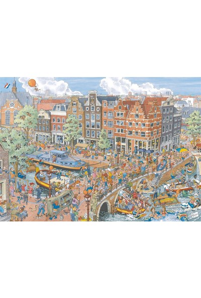 Ravensburger 1000P Puzzle Amsterdam Karikatür-191925 Ravensburger 1000P Puzzle Amsterdam Karikatür-191925