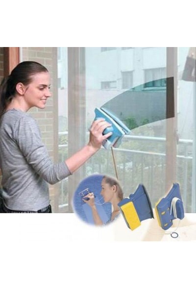 Mıknatıslı Çift Taraflı Cam Silici