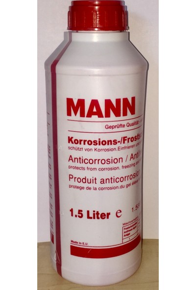 Mannkırmızı  Organik Antifriz 1.5Lt (-37 Derece) Mannkırmızı  Organik Antifriz 1.5Lt (-37 Derece)