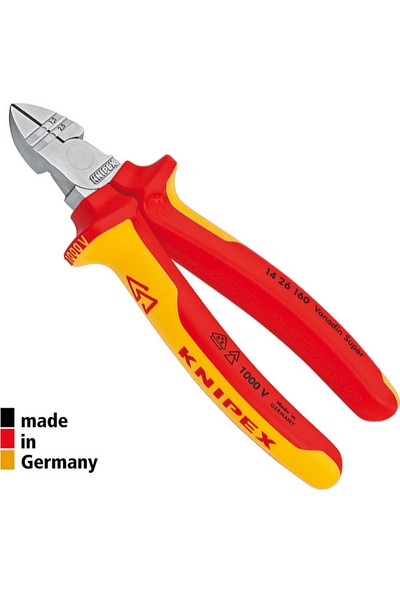 Knipex 14 26 160 Vde Sıyırıcılı Yan Keski